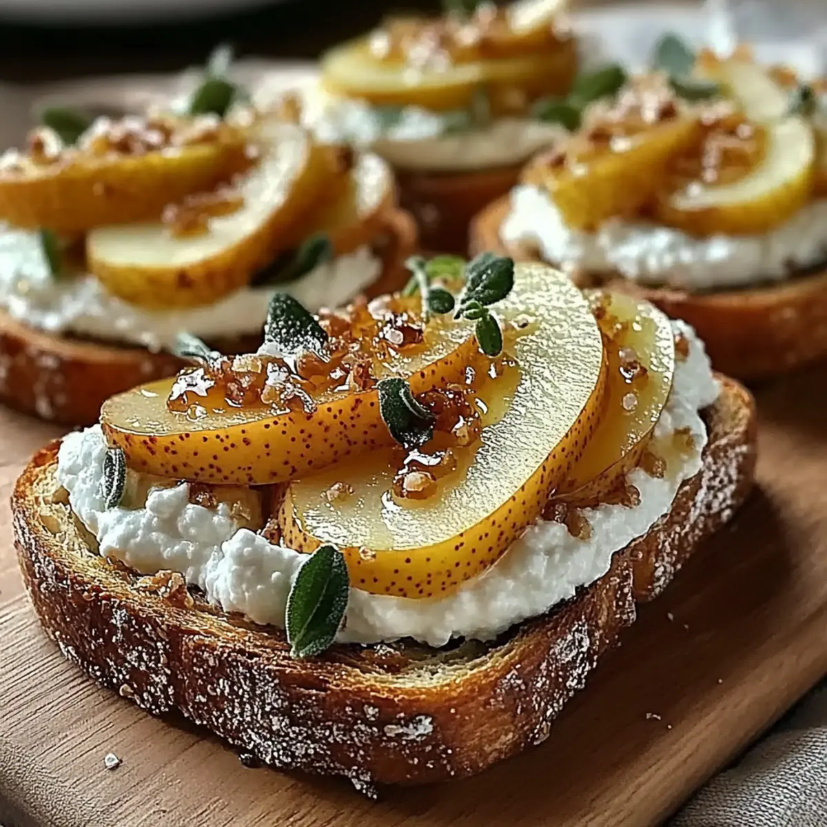 Irresistible Pear & Honey Ricotta Toast for a Delicious Brunch